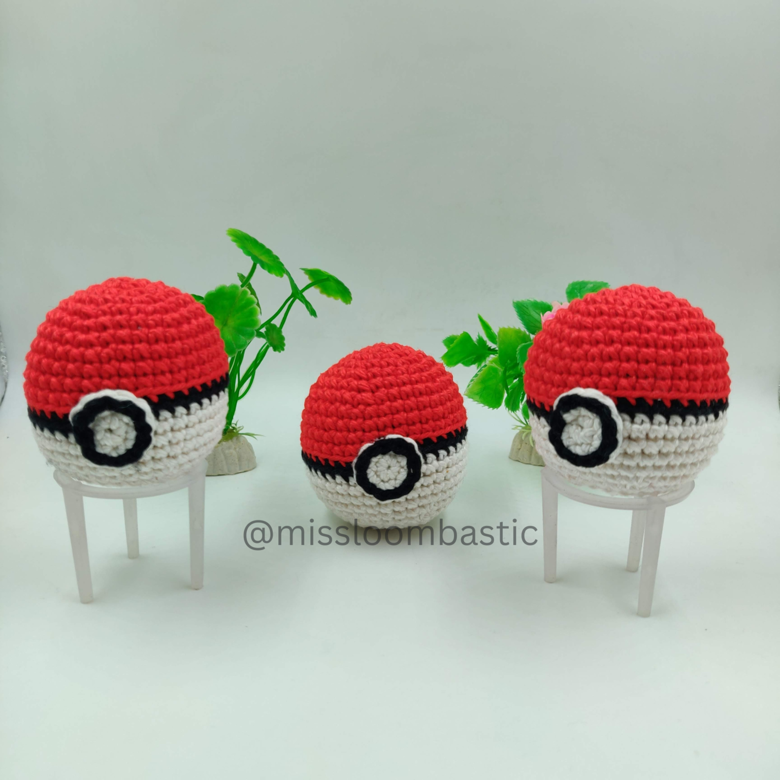Pokeball Amigurumi / Crochet Collectible toy - Loombastic Studios