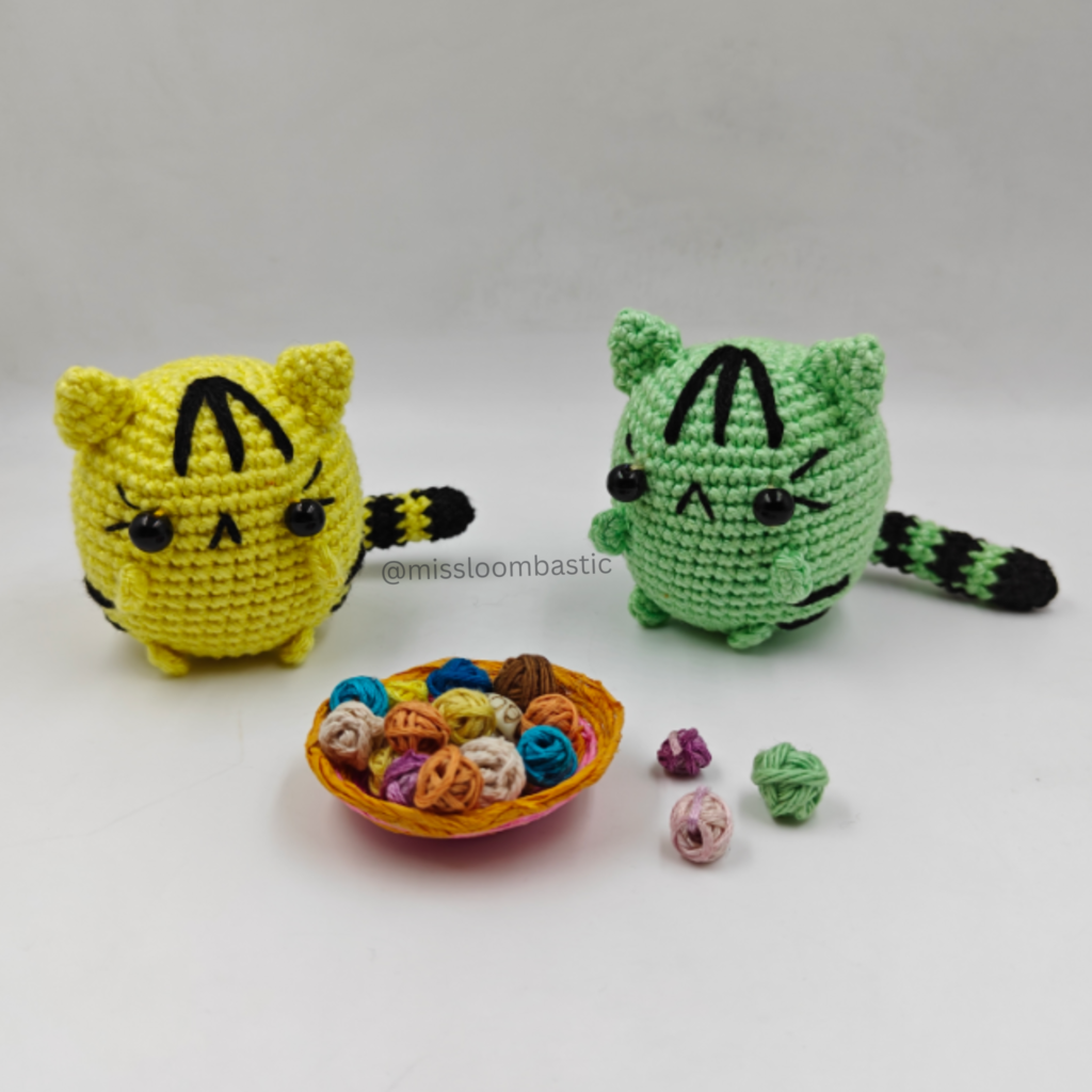 Chibi Cat Amigurumi / Crochet Collectible toy - Loombastic Studios
